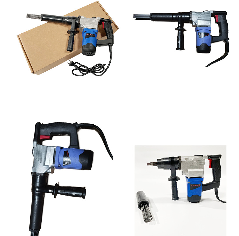 220V Electric Needle Derusting Gun Rust Removal Needle Scaler Descaling ...