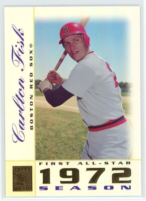 Carlton Fisk - 2003 Topps Tribute Refractor#36 - HOF Red Sox Great ...