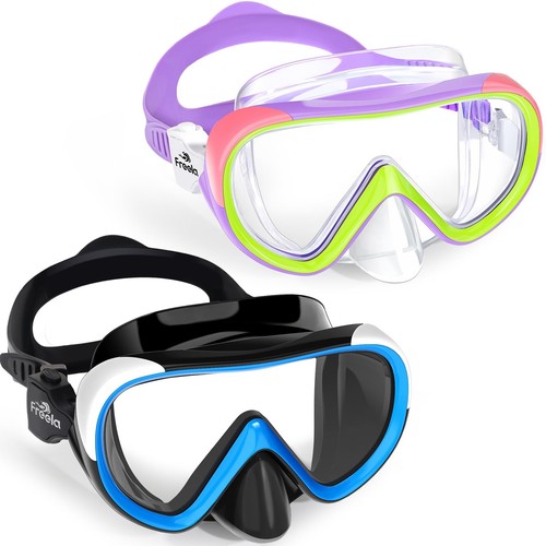Kids Swim Goggles for Girls Boys Kids 6-14 3-6 4-7 8-12 with Nose Cover ...