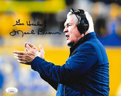 Mack Brown signed North Carolina Tar Heels 8x10 photo autographed 2 JSA ...