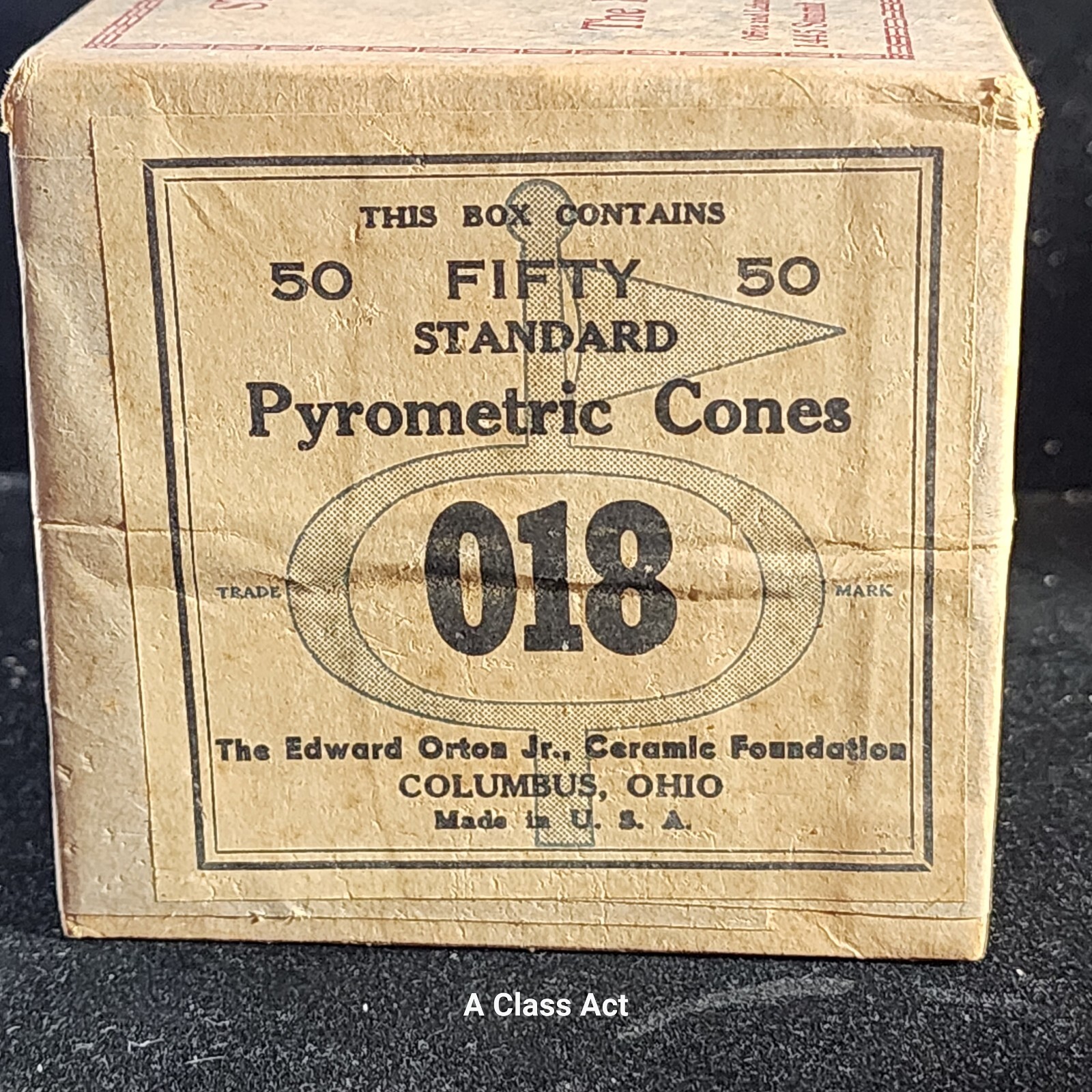 018 Orton Standard Pyrometric Cones. 50 Count. Sealed. NOS. Our T5825 ...