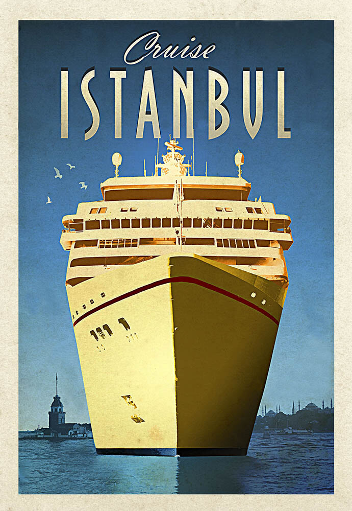 Vintage Ship Travel Posters
