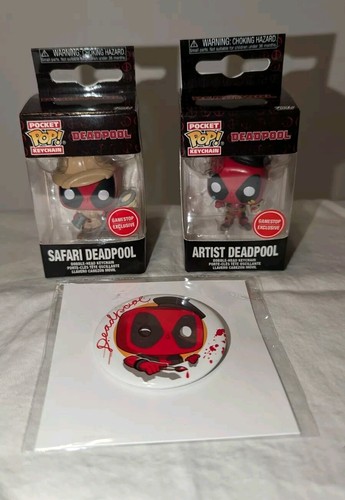 Funko Pop Vinyl: Marvel - Deadpool - GameStop Exclusive Safari, Artist ...