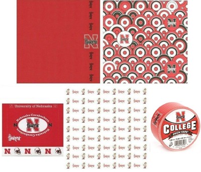 University of Nebraska Huskers NCAA Licensed Scrapbook Stickers Papers ...