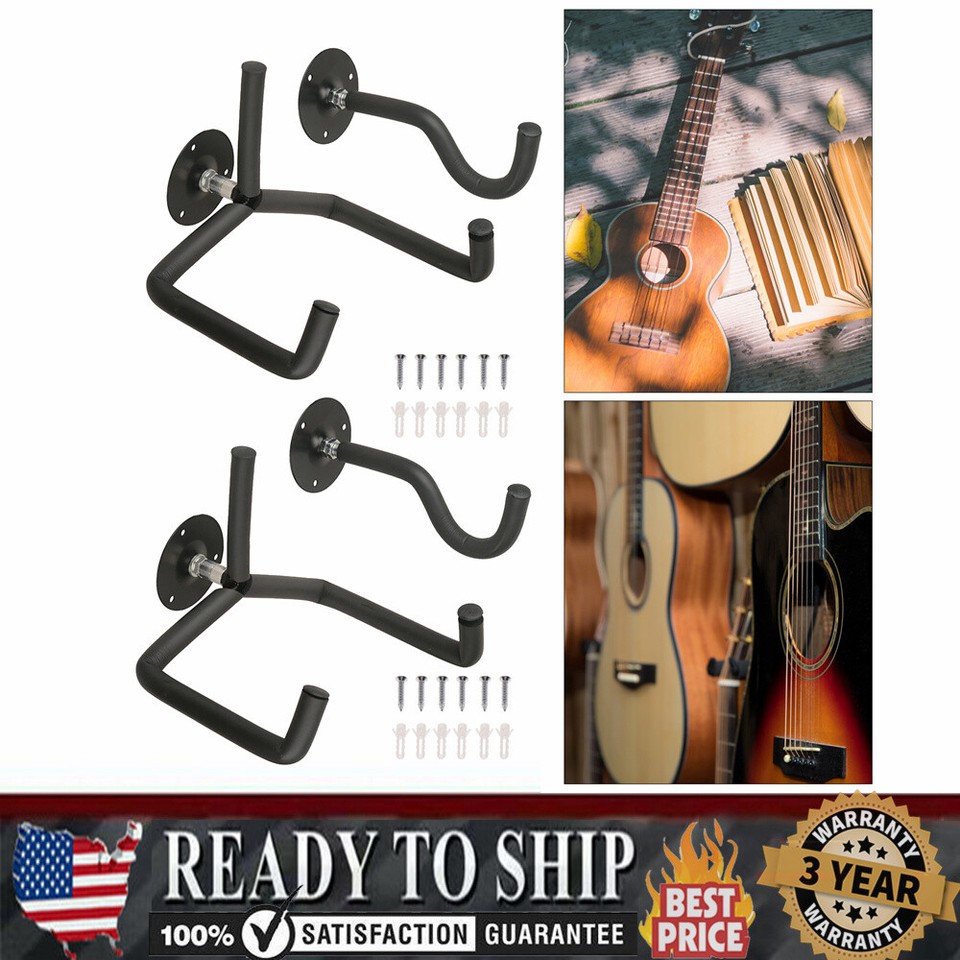Horizontal Guitar Wall Mount Hanger Stand Holder Hook wall Display Bass ...