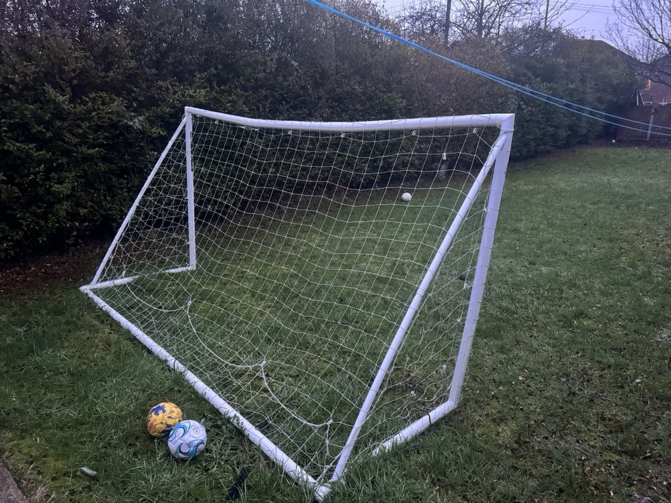 Forza Football Goal Post 12ft x 6ft with Net and Aim Target Football ...
