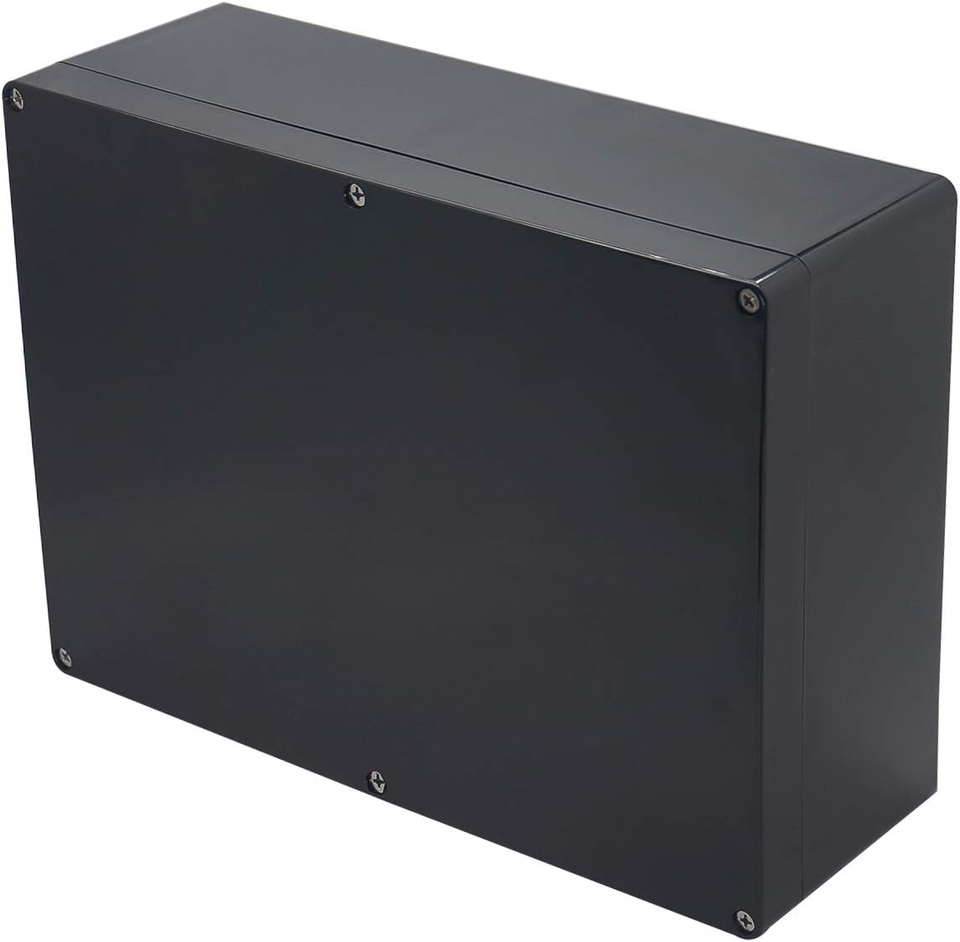 Project Box IP65 Waterproof Junction Box ABS Plastic Black Electrical ...