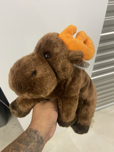 Vintage Ty Chocolate The Moose Beanie Buddies Plush Stuffed Animal 1999 ...