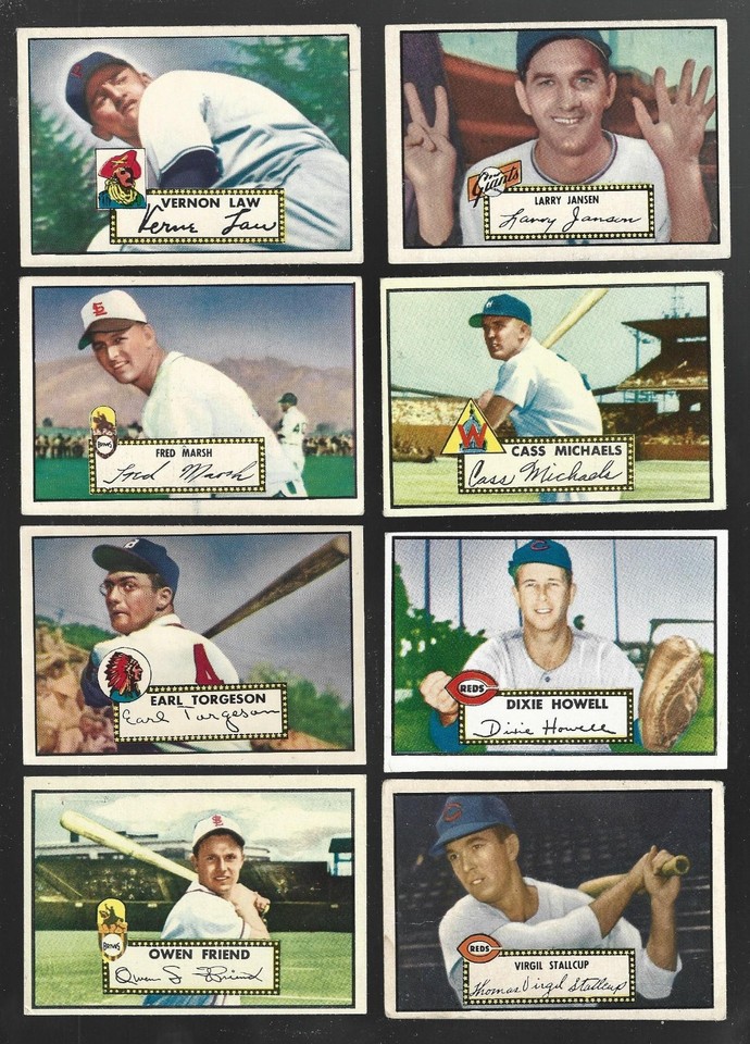1952 Topps Baseball Great Cards For Your Collection New Cards Added
