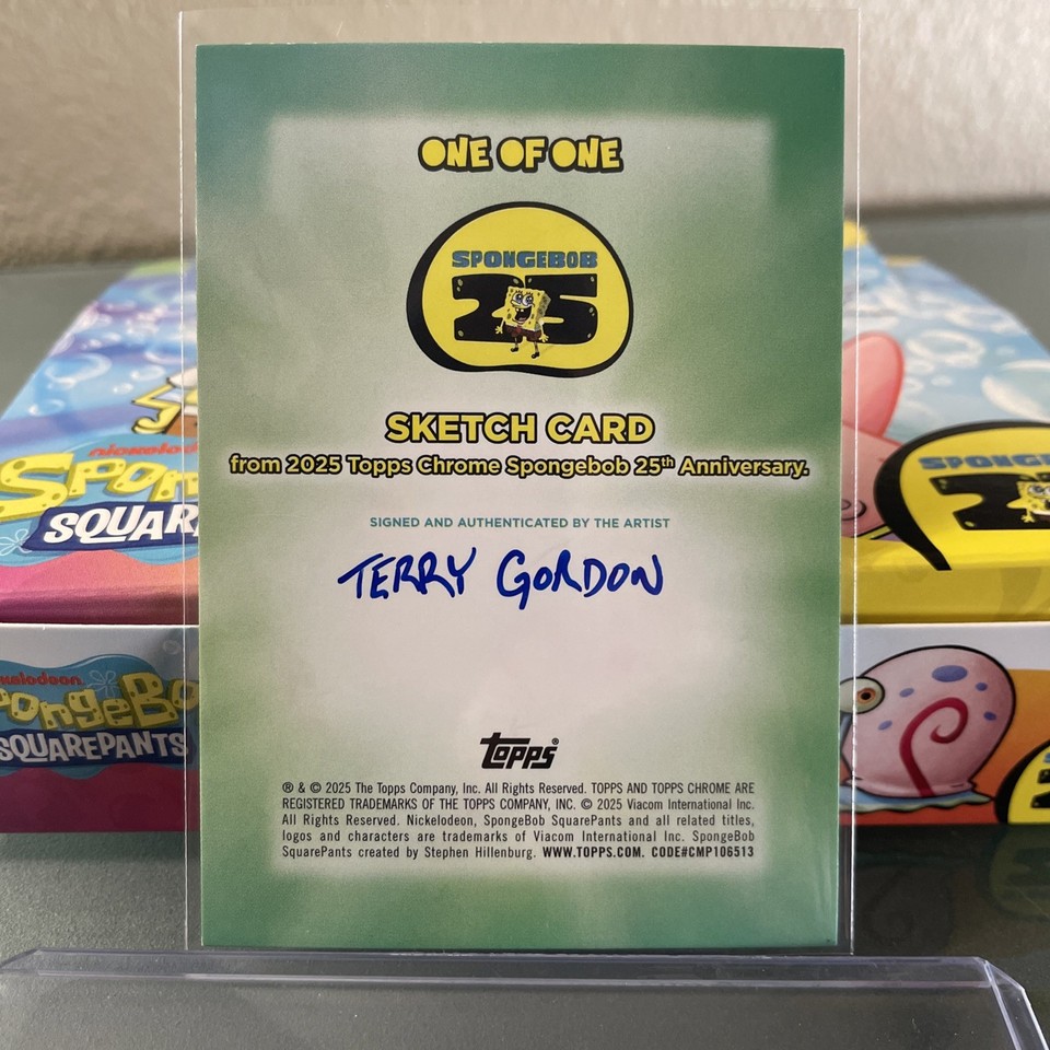 2025 Topps Chrome Spongebob Squarepants PATRICK STAR Sketch Card ...