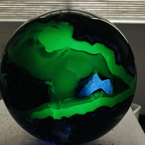 Natural Rare Volcanic Agate Crystal Sphere UV Reactive Gemstone Healing ...