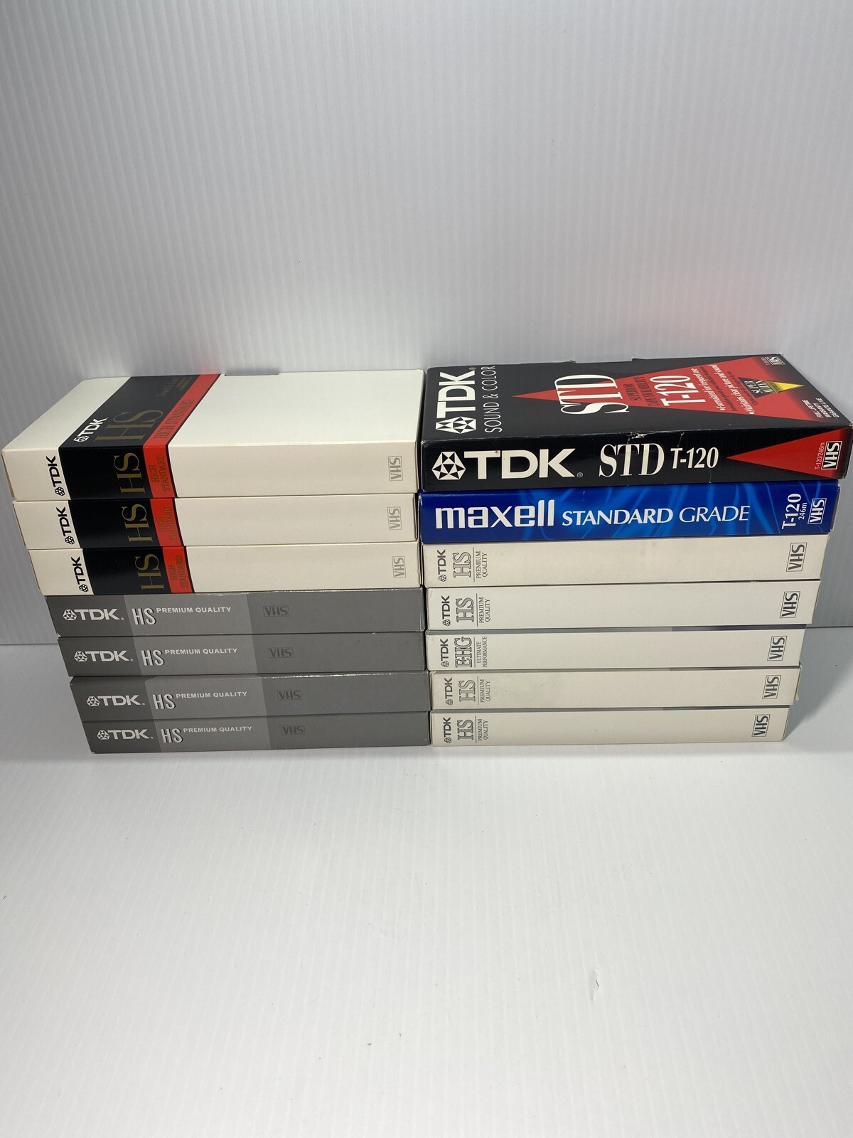 TDK Premium Quality Lot of 14 EHG/HS/STD Blank & Used VHS Media | eBay