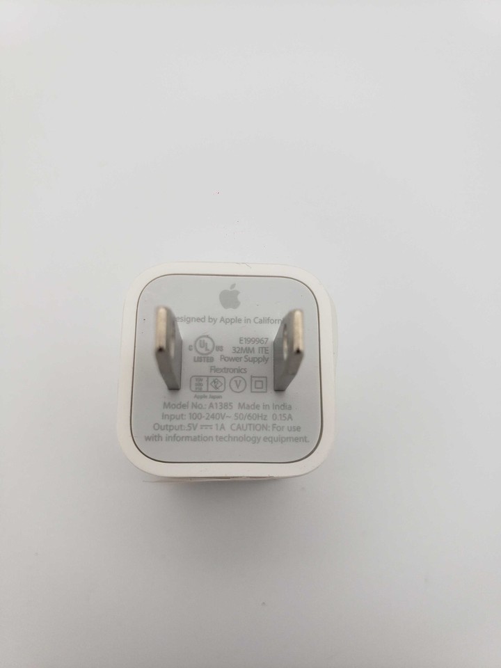 New Genuine Apple USB Charging Plug Power Adapter for iPhone 5W Bulk ...