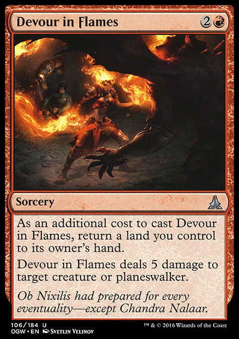 Magic the Gathering MTG Devour in Flames (106) Oath of the Gatewatch LP ...