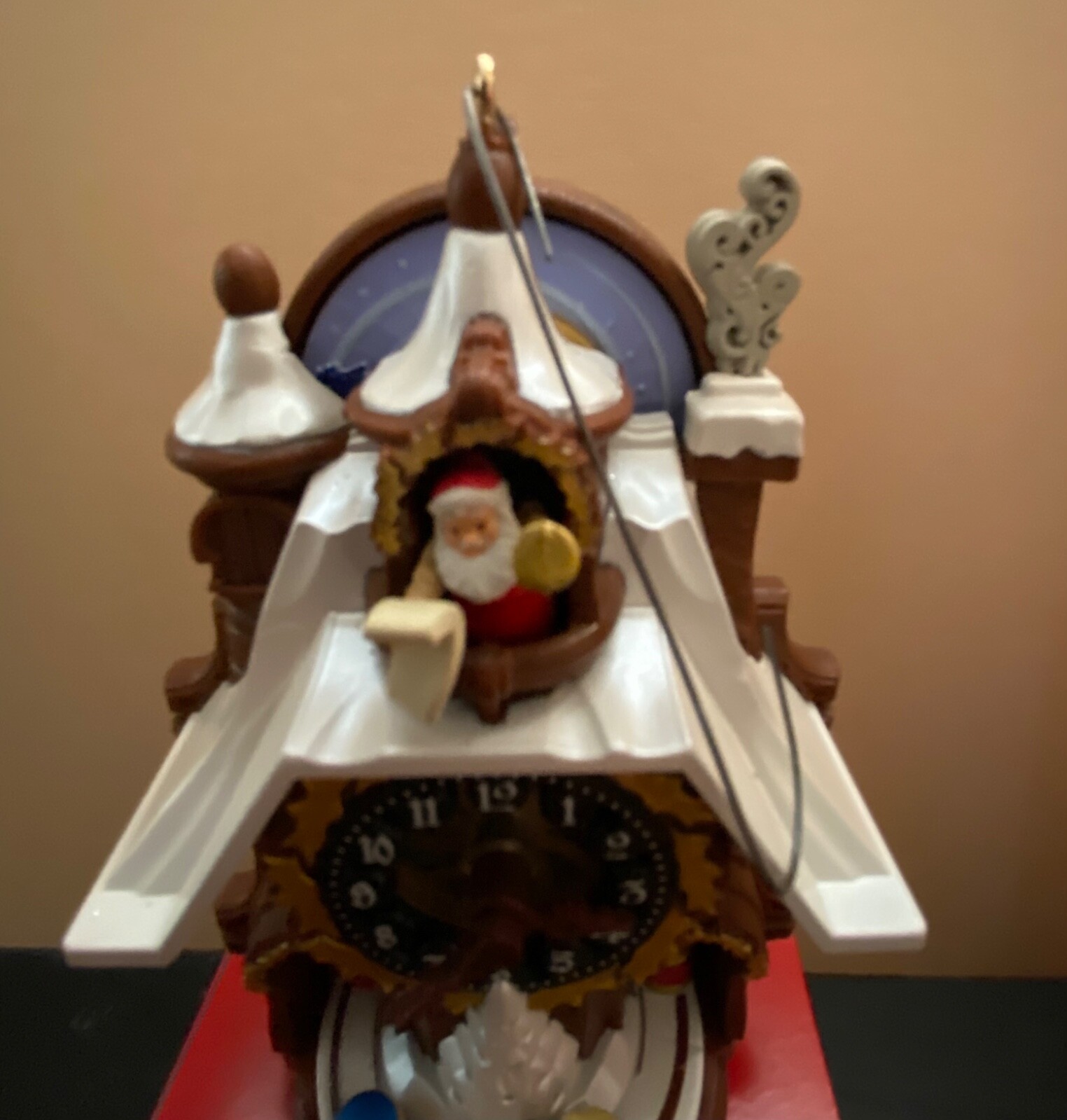 Hallmark Keepsake Santas Magic Cuckoo Clock Ornament 2015 + Magic Cord ...