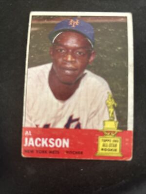 1963 Topps Rookie Cup Card #111 Al Jackson New York Mets Vg Free ...