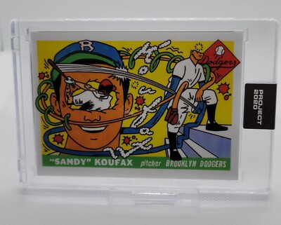 TOPPS PROJECT 2020 #145 - 1955 Design Los Angeles Angels - Sandy Koufax ...