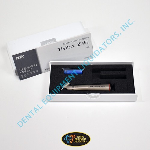 NSK Ti-Max Z45L Fiber Optic Contra Angle Electric Dental Handpiece NEW ...