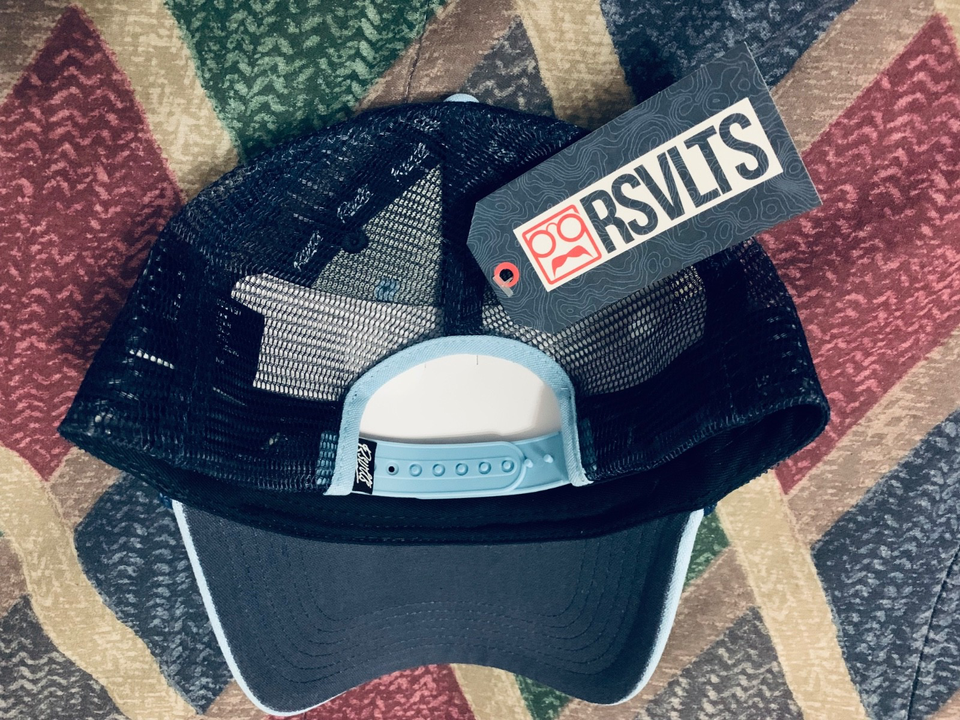 RSVLTS SHARK FIN EXPLORERS TRUCKER HAT CAP TOP WORKER SURF PUNK ...
