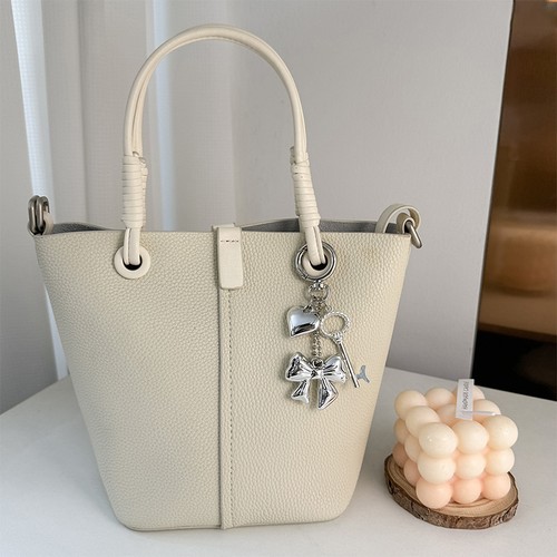 Silver Heart Key Chain Alloy Bowknot Phone Pendant Bag Decor Car Key ...