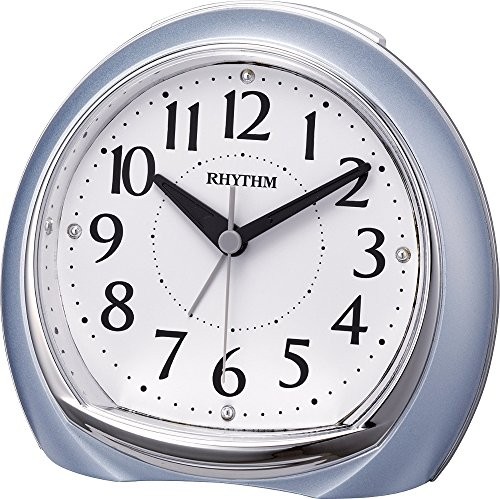 RHYTHM Alarm Clock Analog Continuous Second Hand Light Electronic Sound ...