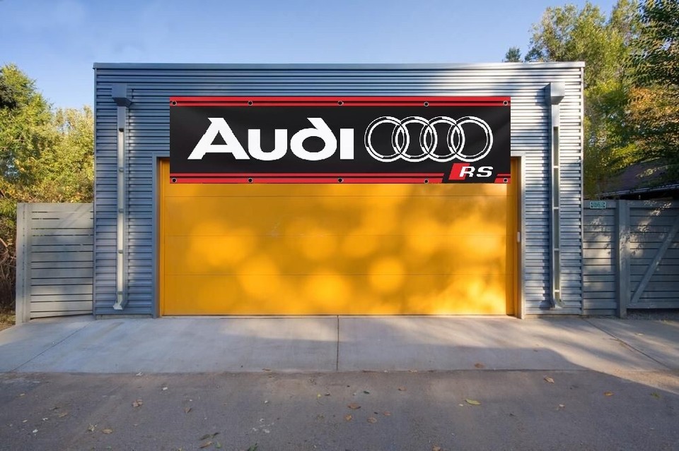 Audi RS 2x8 FT Sport Banner Car Racing Flag for Workshop Man Cave Wall ...