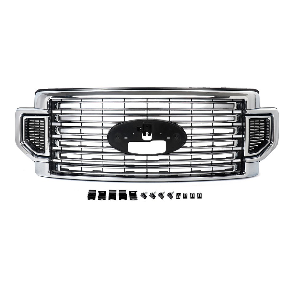 Chrome Front Grille For Ford F250 F350 F450 Super Duty 2020-2022 LC3Z ...