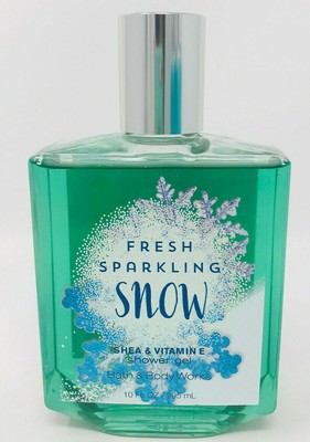 1 Bath & Body Works Fresh Sparkling Snow shower gel shea & Vitamin E 10 ...