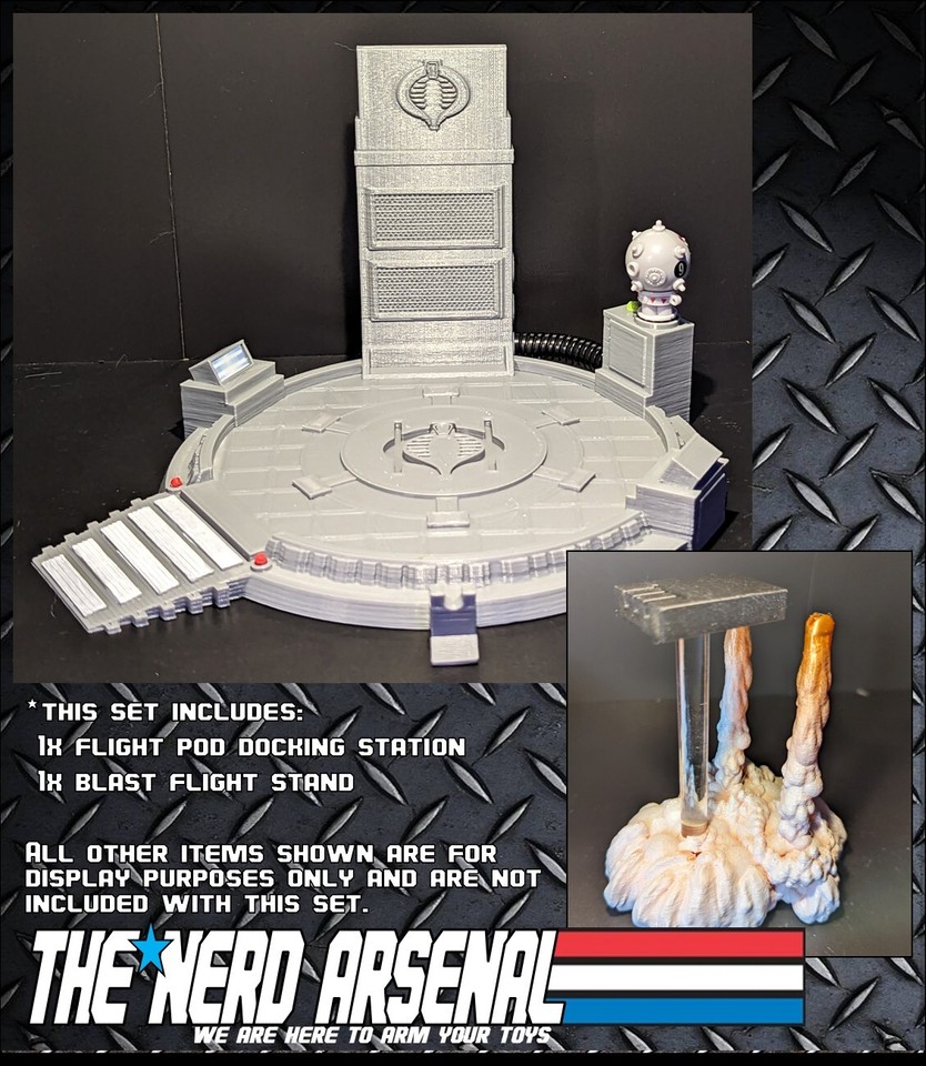 CLASSIFIED Cobra Flight Pod LAUNCH PAD & Blast Stand | eBay