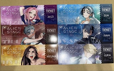 Alien Stage Bonus Ticket-Style Card Set Of 6 Ivan Hyuna Luka [Unused ...