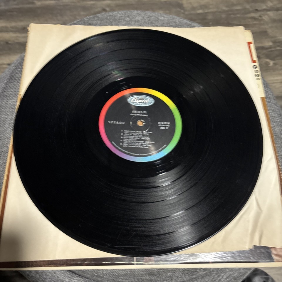 Beatles Rare Original Capitol Rainbow Record Club Label VI ST 8-2358 ...