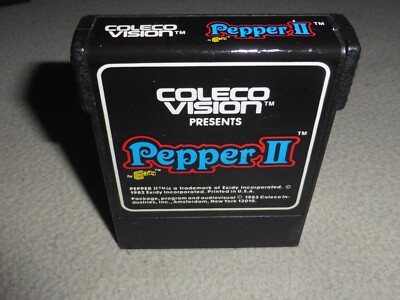 VINTAGE COLECO COLECOVISION PEPPER II 2 GAME CARTRIDGE ONLY 1983 | eBay