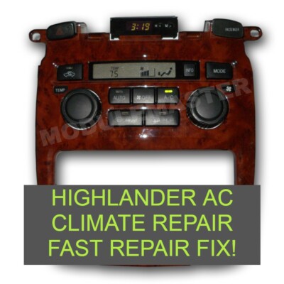 01 02 03 04 05 06 07 Toyota HIGHLANDER A/C HEATER CLIMATE Control FAST ...
