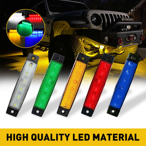 LED Side Marker Clearance Lights Truck Trailer White Red Amber Green ...