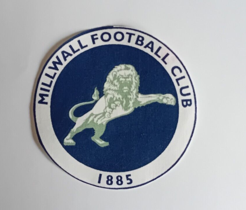 Millwall FC Football Club Upcycled Cotton Iron on Crest Badge patch ...