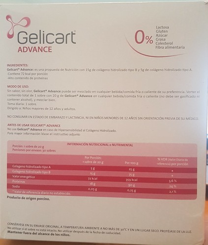 Gelicart ADVANCE Hydrolized Collagen 30-20gr Sachets NUTRITIONAL ...