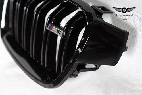 Gloss Black M4 Style Grill Dual S for BMW 4 Series F32 F33 F36 M3 F80 ...