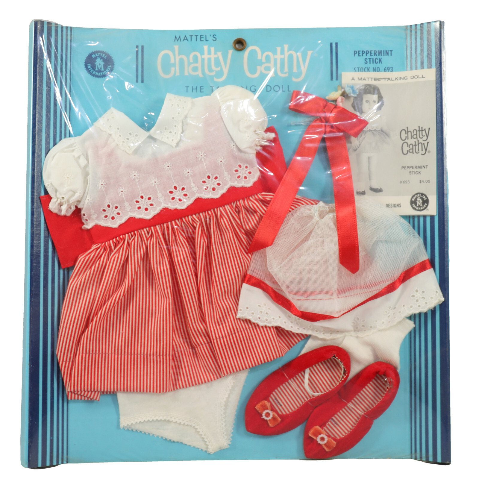 RARE 1961 Chatty Cathy Peppermint Stick Fashion #639 NRFP | eBay