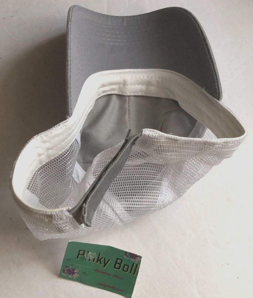 Pinky Bolle Texas Gray Mesh Trucker Women Stitched Strapback Logo Hat ...