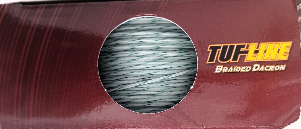 Tuf-Line Braided Dacron Braid Fishing Line 30 LB 300 Yds Green Spot ...