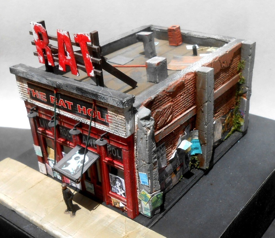 New Downtown Deco HO Scale Building Kit The Rat Hole Punk Metal Biker ...