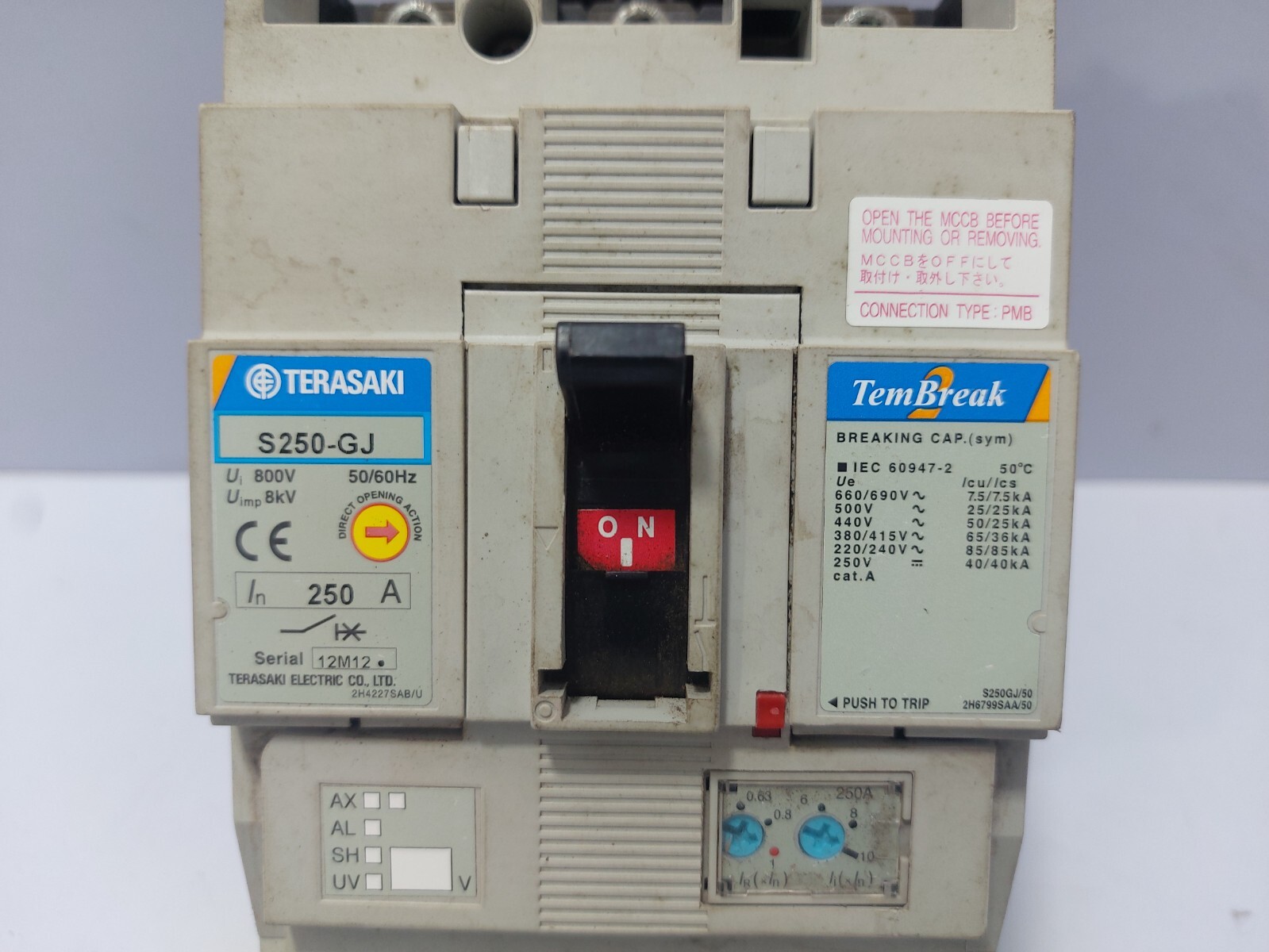 Terasaki Electric S250-GJ TemBreak Circuit Breaker 250A | eBay