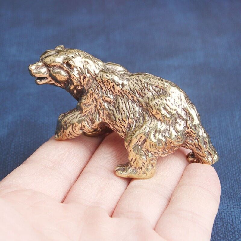 Solid Brass Figurine Statue Animal Figurines Desk Home Ornament Gift ...