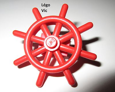 Lego 4790 Fabuland Boat Ship Wheel Red 3700 Brick gouvernail 3673 3683 ...