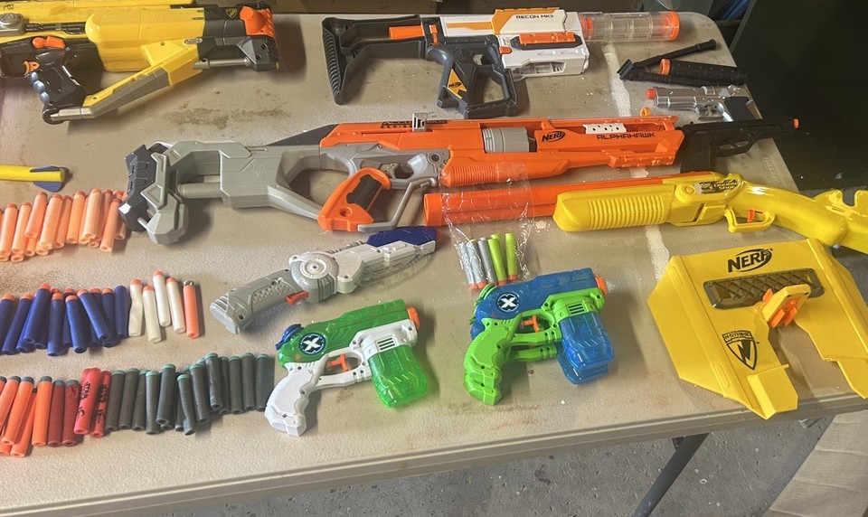 Nerf guns bulk Lot Retaliator Elite N Strike Modulus Regulator ...