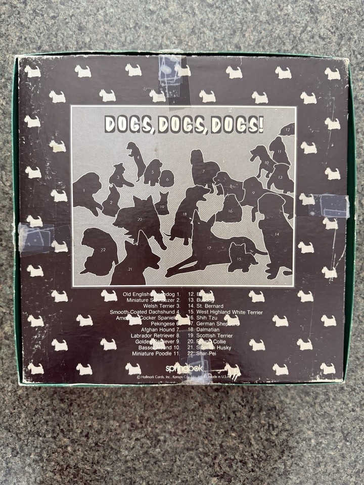 Vtg Springbok Puzzle " Dogs, Dogs, Dogs!" - 1000 Pieces -unknown if ...