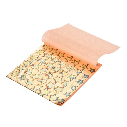 25 Pcs Gold Leaf Sheet with Pattern 5.5"x5.5" for Craft,Golden Little ...
