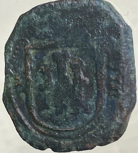1618 Coin Spanish 8 Maravedis King Philip III Spain Counterstamp Castle ...