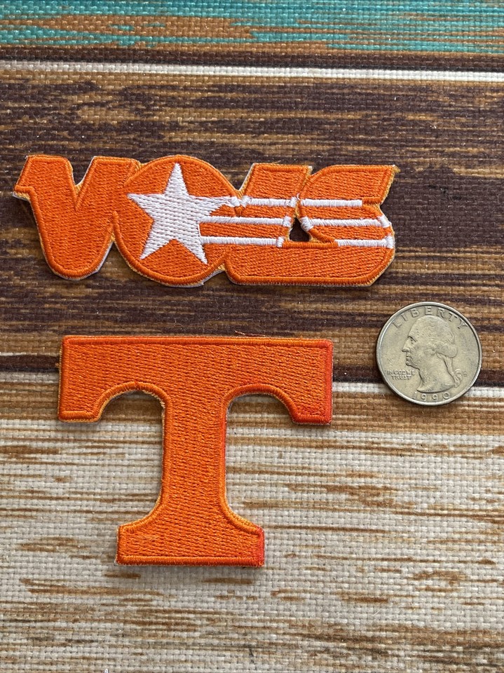 (2)Tennessee Vols volunteers Vintage Embroidered Iron On Patches 3.5 X ...