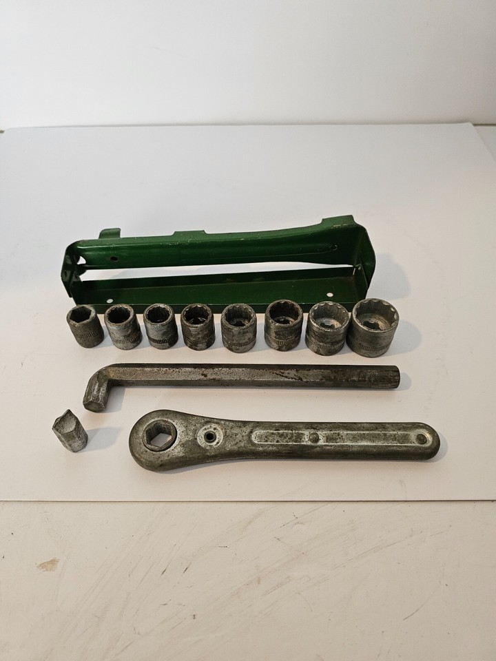 Vintage Indestro Mfg Co Chicago Hex Drive Allen Drive Socket Set ...
